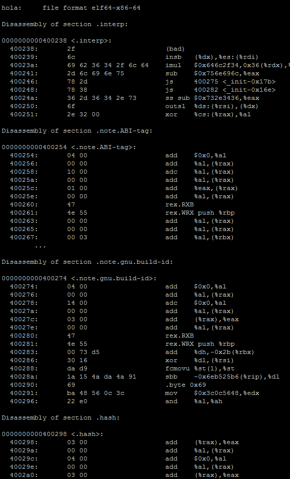 Trasteando con Ensamblador: primera parte – Elbinario