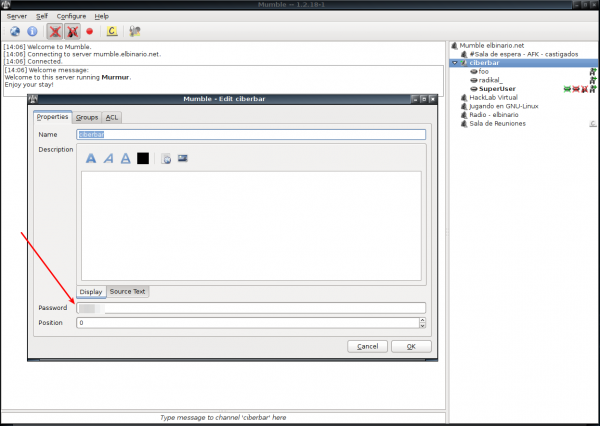 Configuración mumble-server – Elbinario